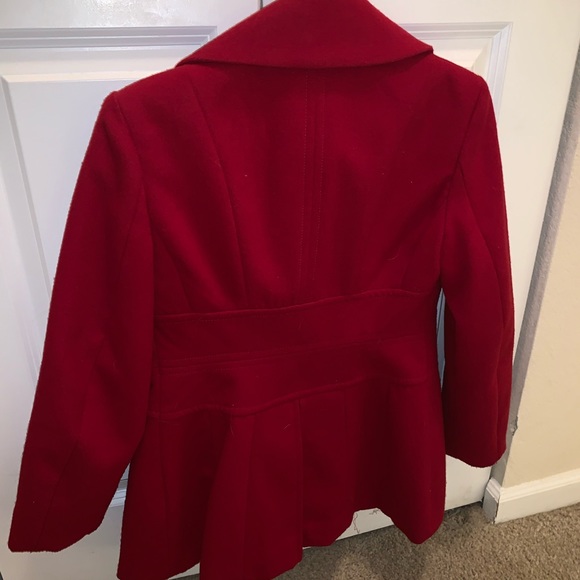 Jessica Simpson | Jackets & Coats | Jessica Simpson Red Peacoat Size Xs ...